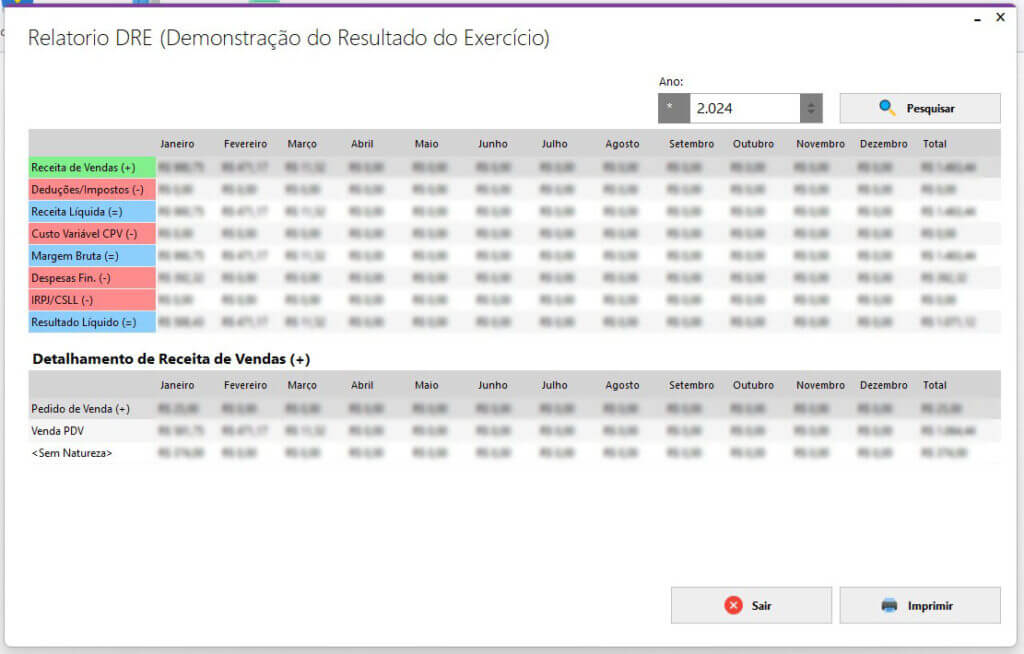 Sistema ERP com Geração de DRE Relatório - Sync Sistemas